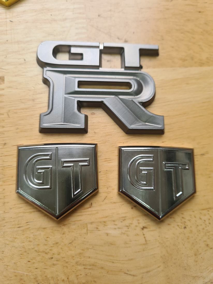 Upgrade Nissan GTR Skyline Billet and Titanium Badges