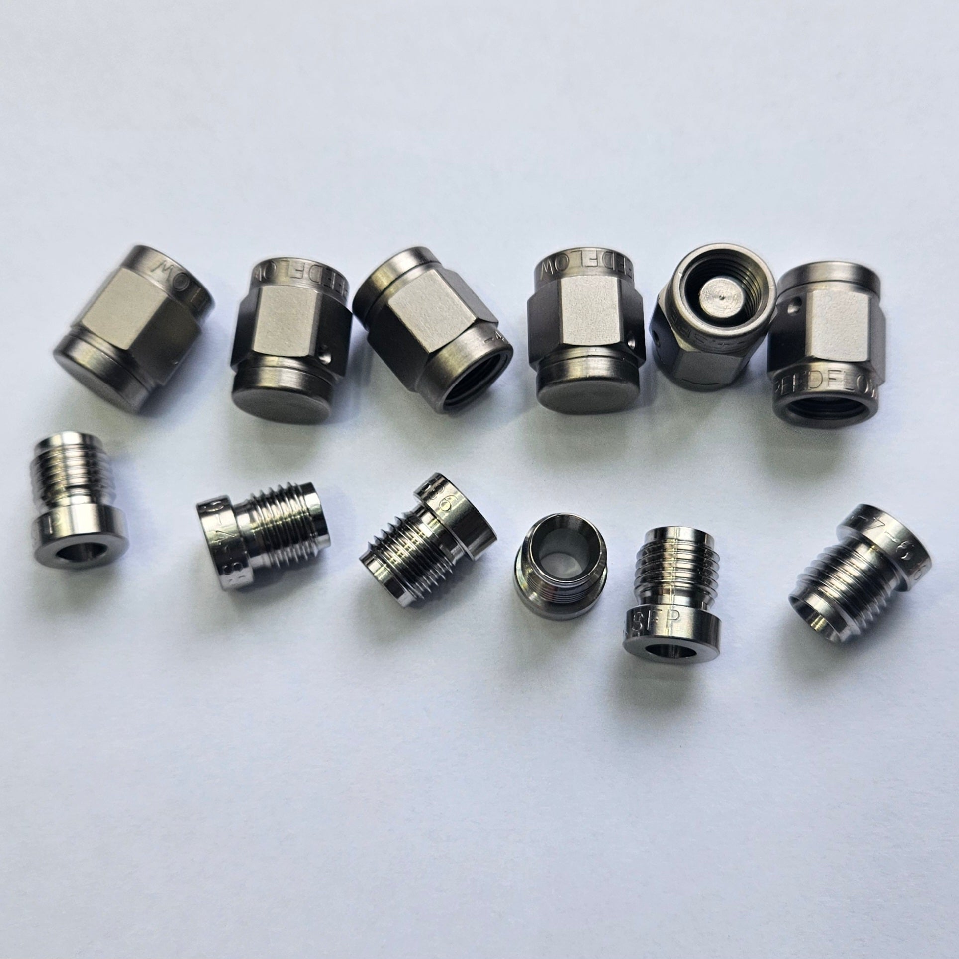 6x Stainless Steel EGT Weld Bungs & Caps